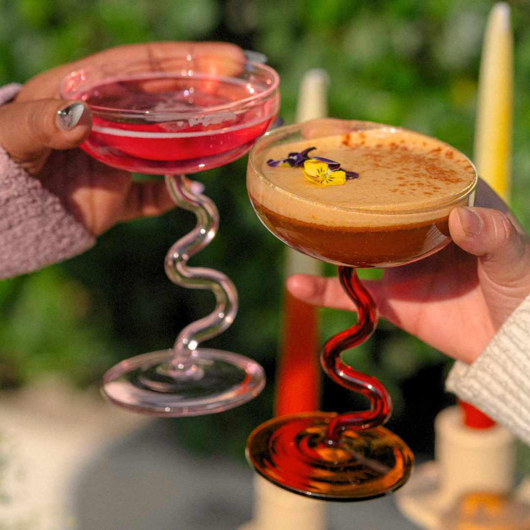 Swirl Cocktail Glasses – Muun Home